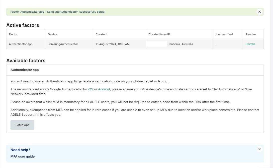 MFA user guide | ADELE (O:S)